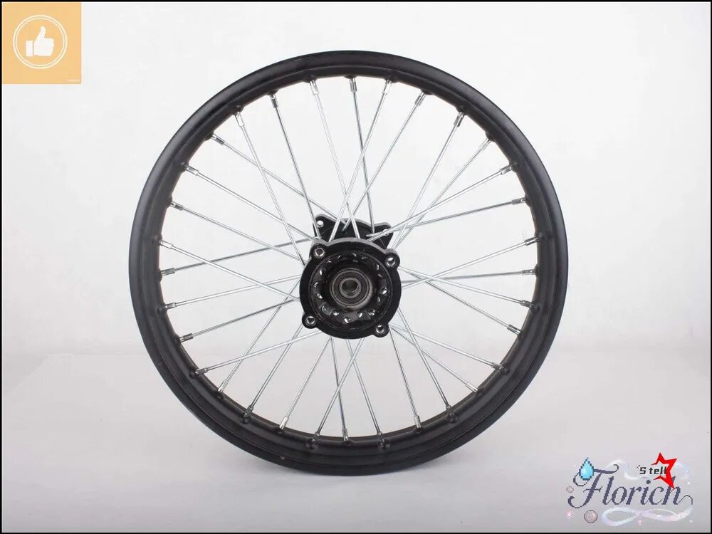 Обод кросс 16" (1,85-R16 d15mm) задний, сталь, черный