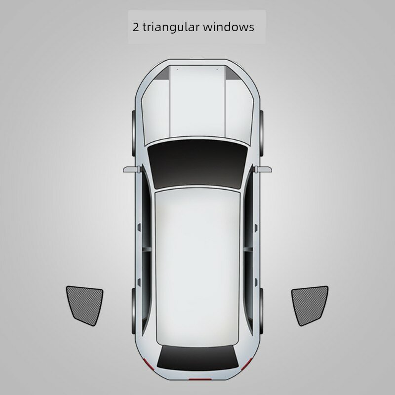 BMW X5 2022-2026 Li Треугольное окно солнцезащитный козырек, 2 шт. Закодированный дизайн
