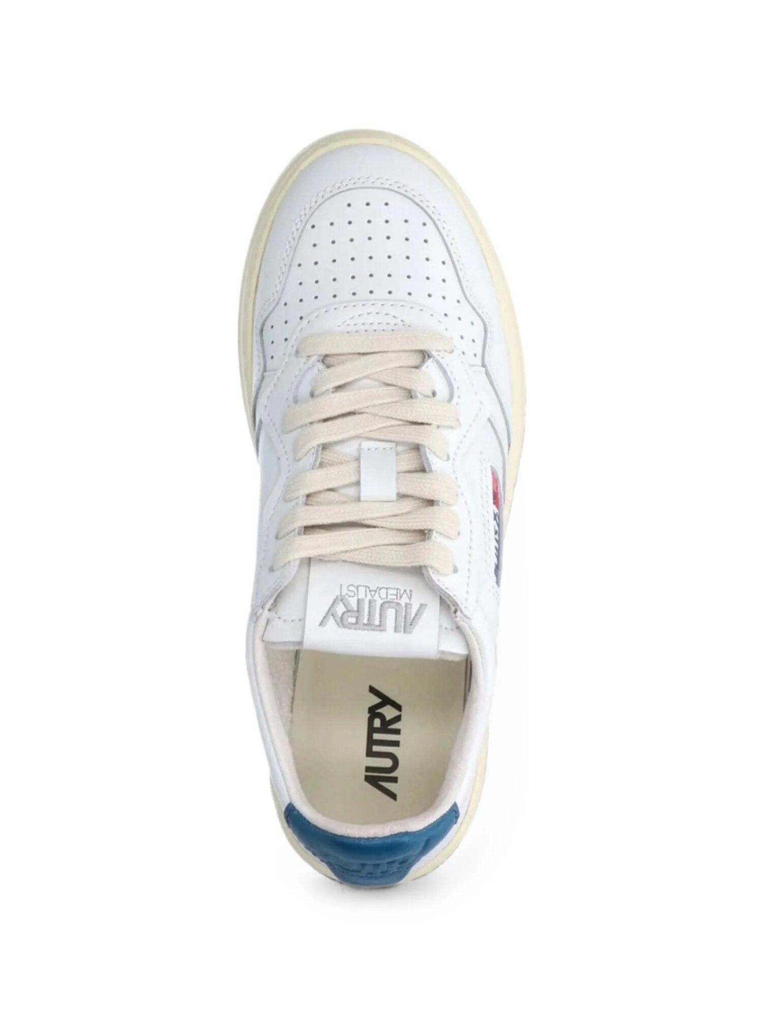 Кроссовки AUTRY Medalist perforated sneakers, размер 39, бежевый/белый — фото 1
