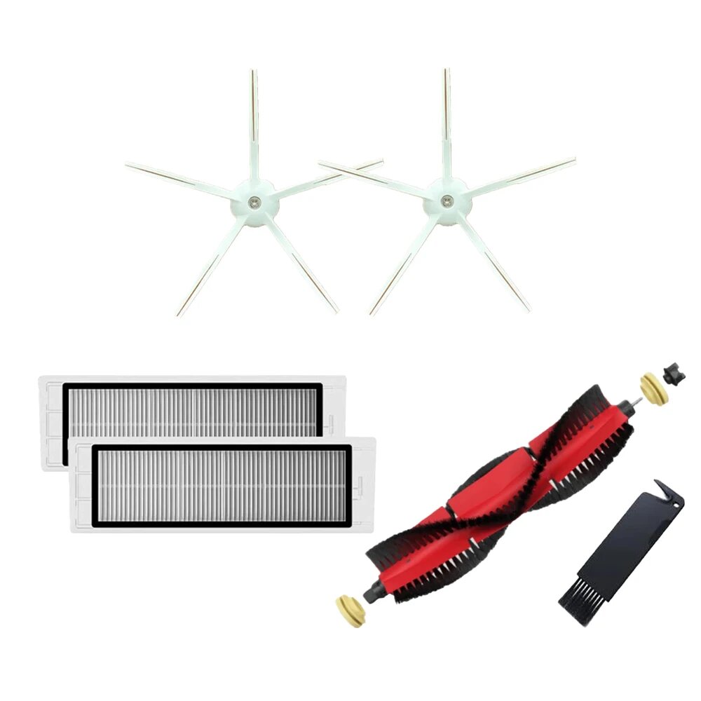 Набор щеток и фильтров для Roborock S5 S5 MAX S6 S6MAX S55 S51 S55 MAX Красный, White package 2