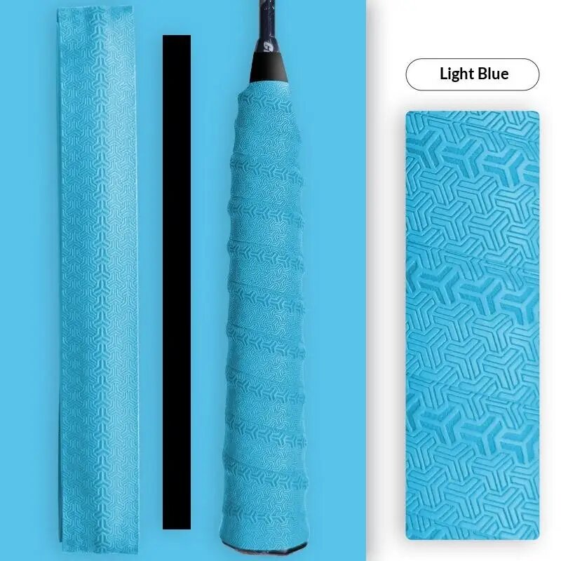 Противоскользящая резиновая лента для рукоятки ракетки Light blue