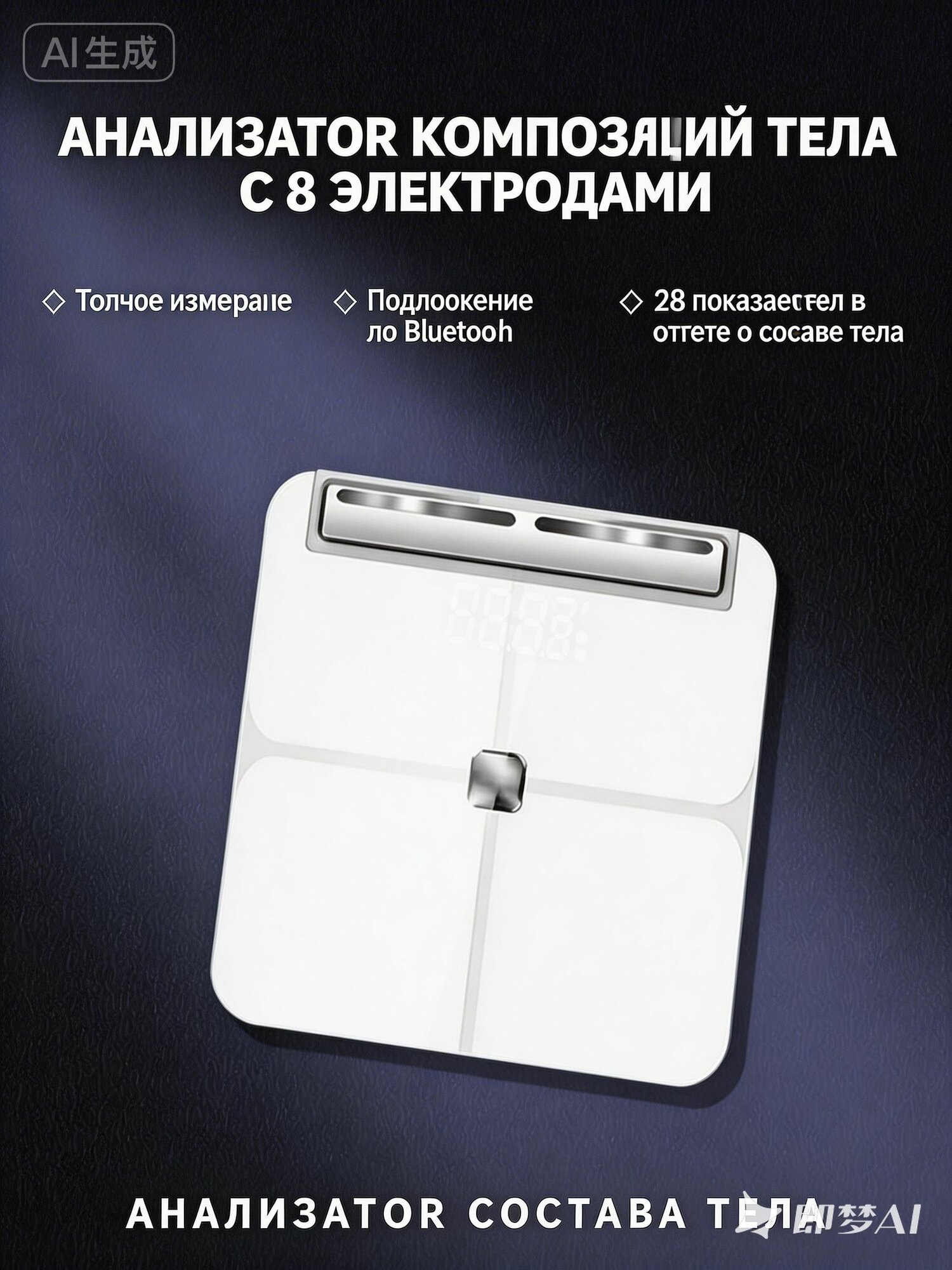 Напольные весы Умные весы для измерения жировой массы тела Fat Scale 3 Pro Подробный отчет о составе тела, нагрузка 150 кг