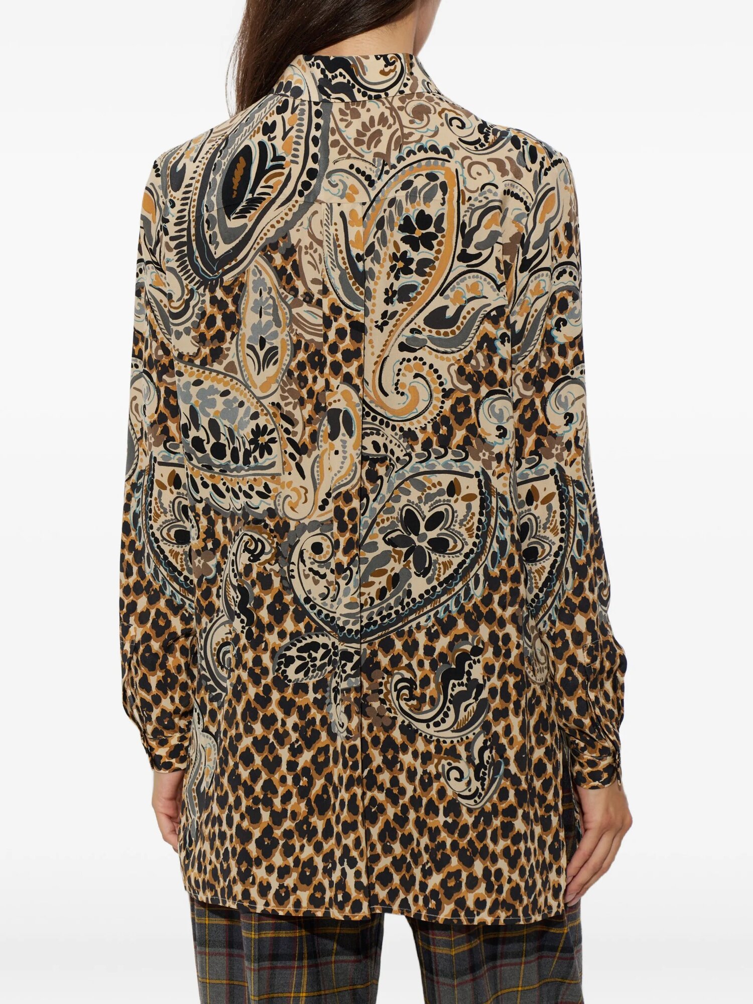 Рубашка ETRO Leopard-pattern shirt, размер 44 — фото 1