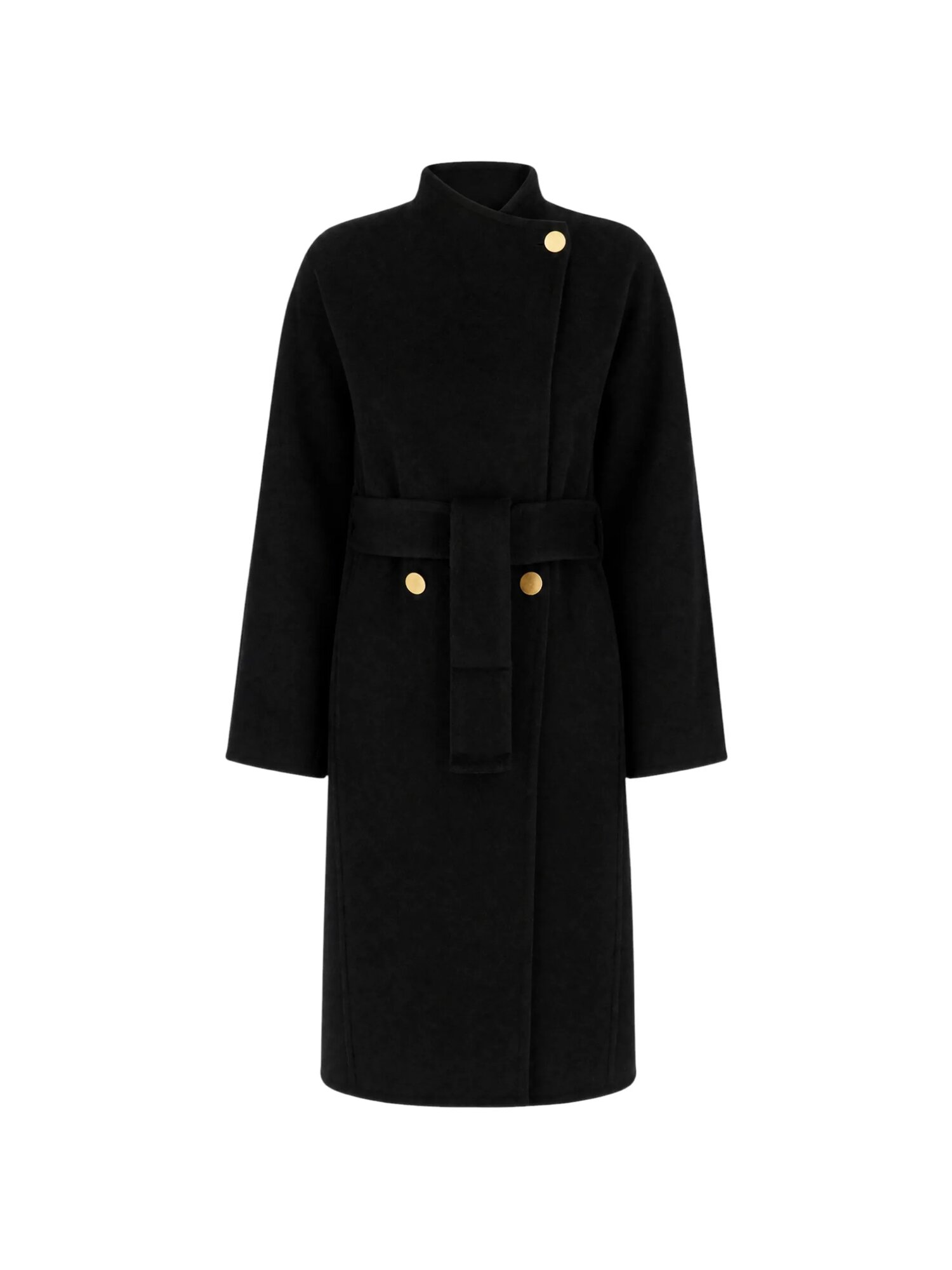Пальто Belted button-detail coat