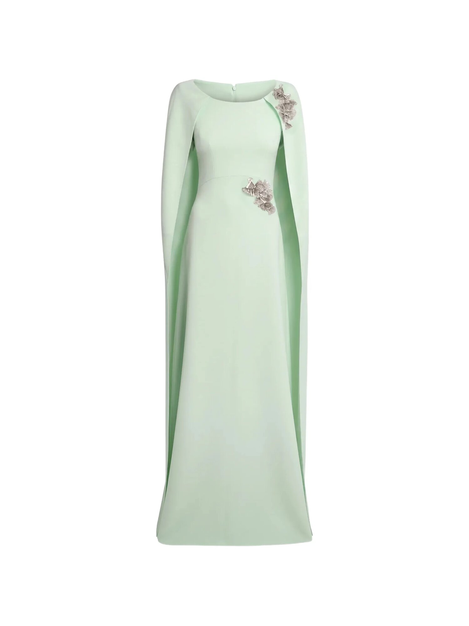 Платье Safiyaa Yuna crystal-embellished cape-sleeve maxi dress