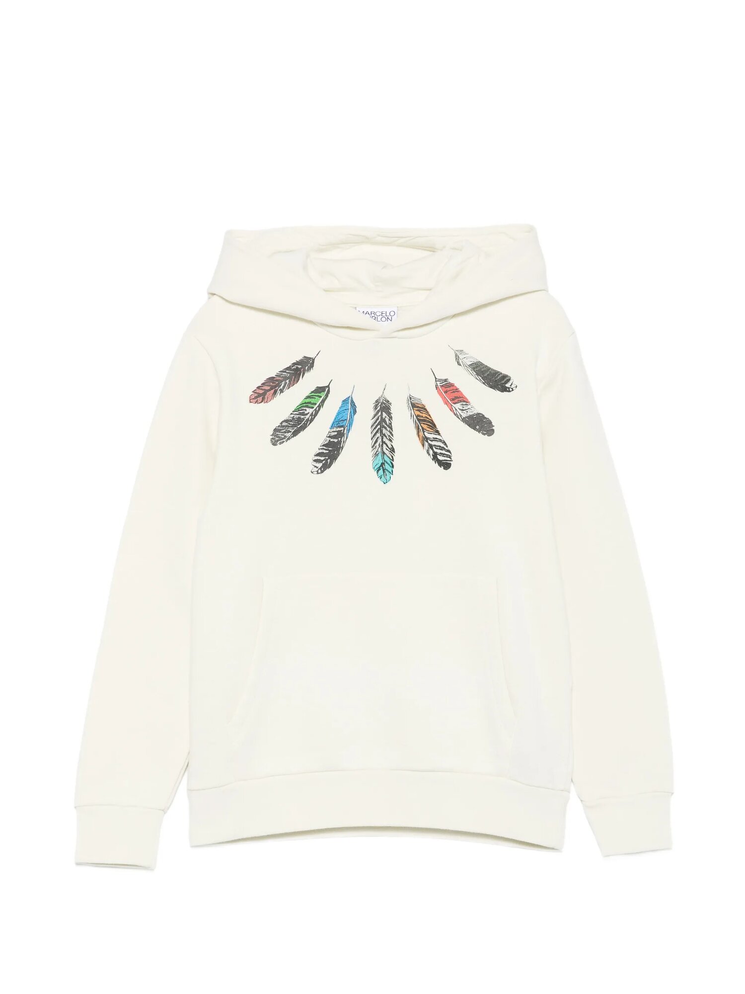 Худи  Feather-print hoodie