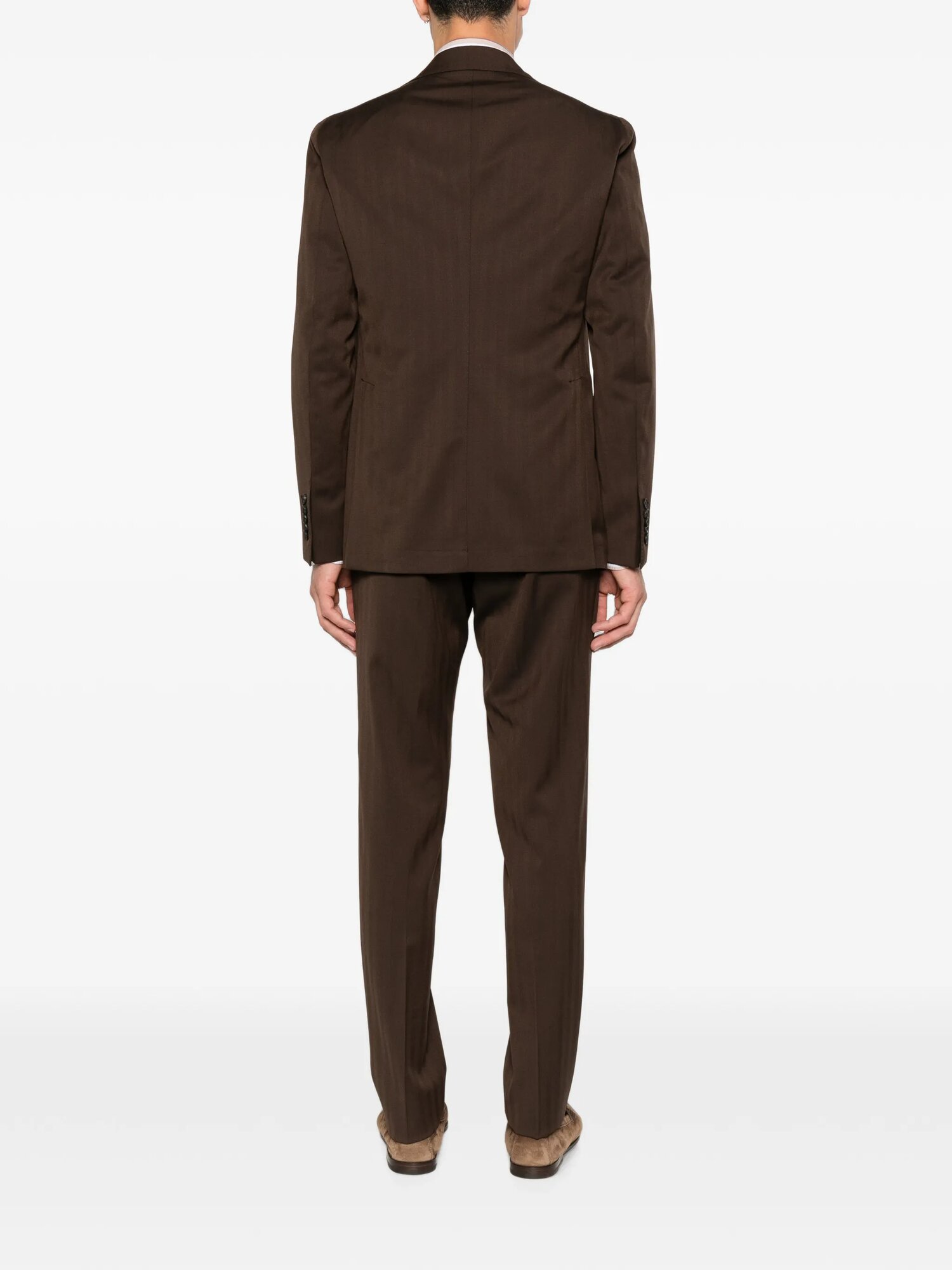 Комбинезон Tagliatore Herringbone-pattern peak-lapel suit, размер 50 — фото 1