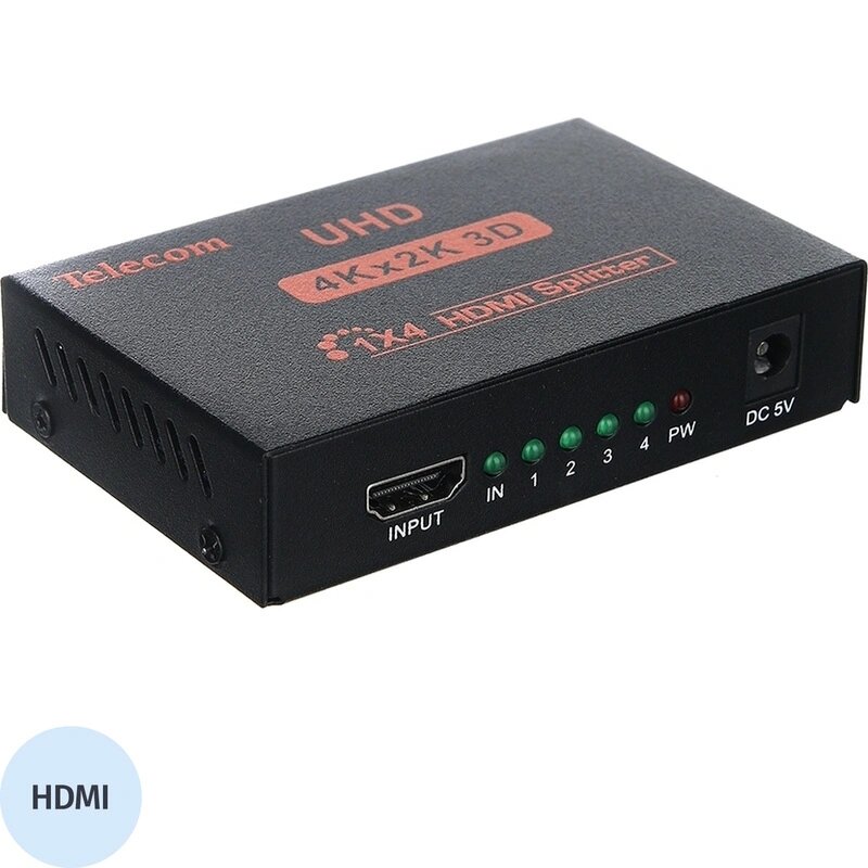 Разветвитель HDMI 1=>4 4k@30 HZ Telecom