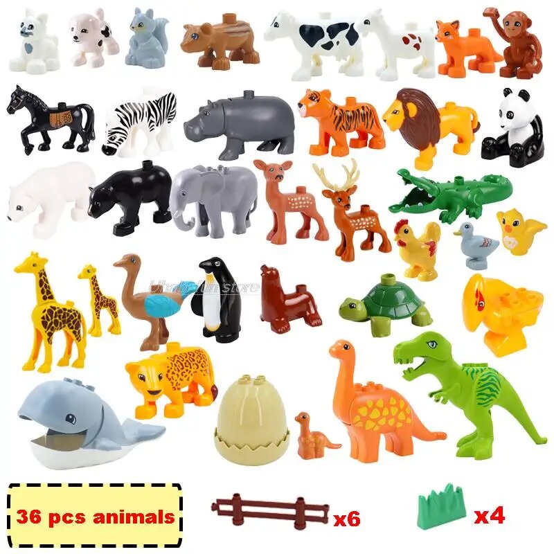Конструктор Yiuiuly Домик для животных пластик 36 animal no plate