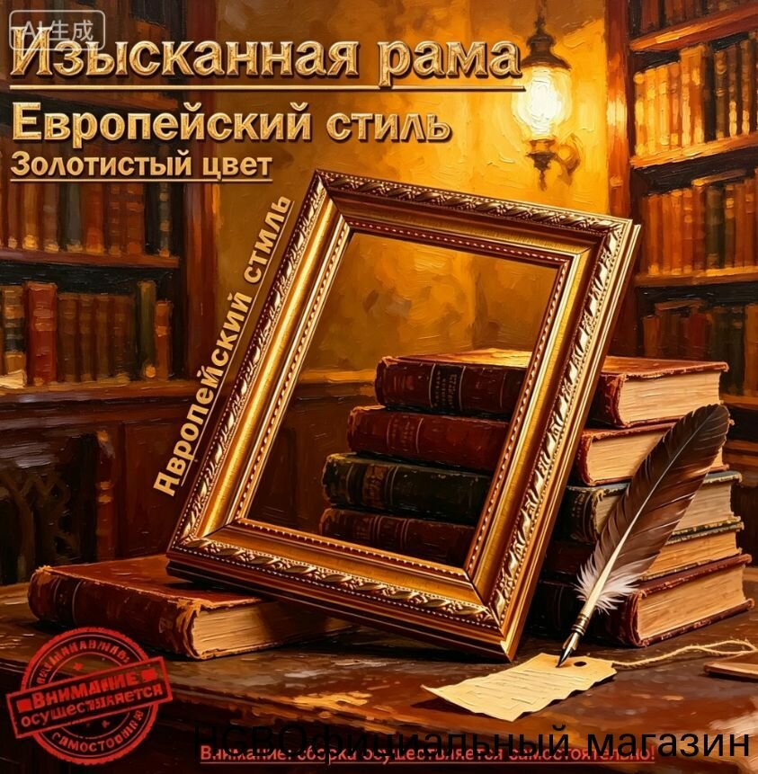 Багетная рамка 30х40 для картин по номерам на холсте, зеркала или гобеленовой картины, портрета по фото, алмазной мозаики и постера, а так же вышивки, иконы, пазлов, рисунков, рама самосборная для хобби универсальная для творчества для руко