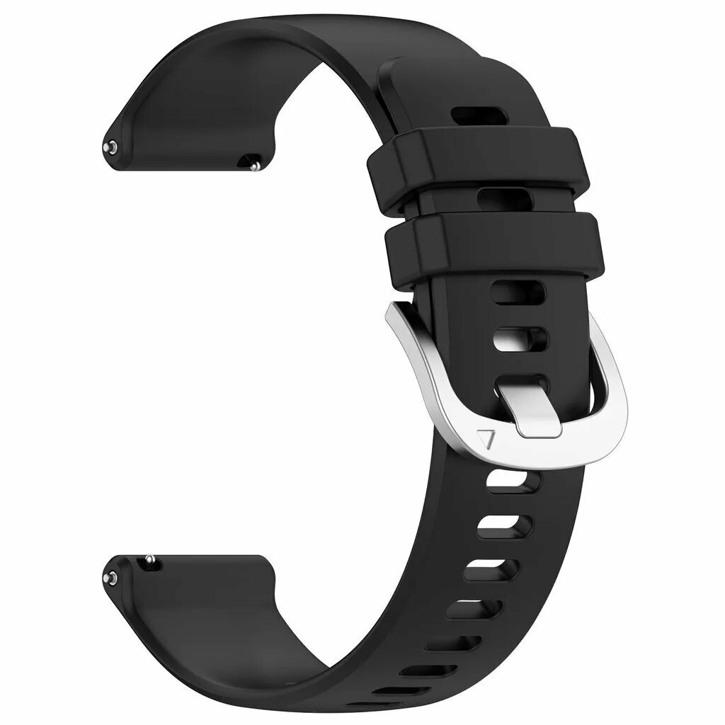 Силиконовый ремешок 18mm Black для Garmin