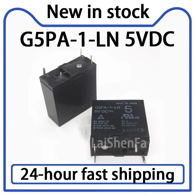 2 шт. Реле G5PA-1-LN 5VDC 4-контактное 5А нормально разомкнутое