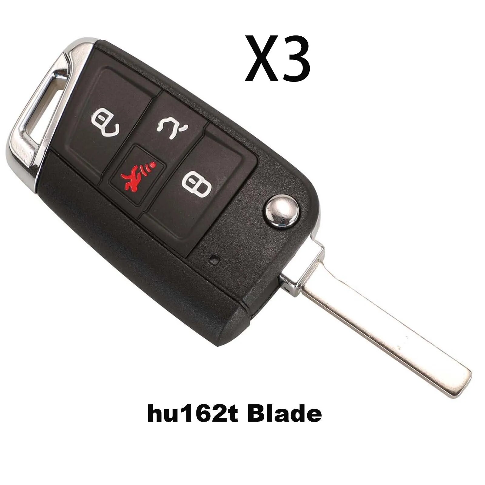 Автомобильный брелок X3, 3 кнопки, HU162T Blade