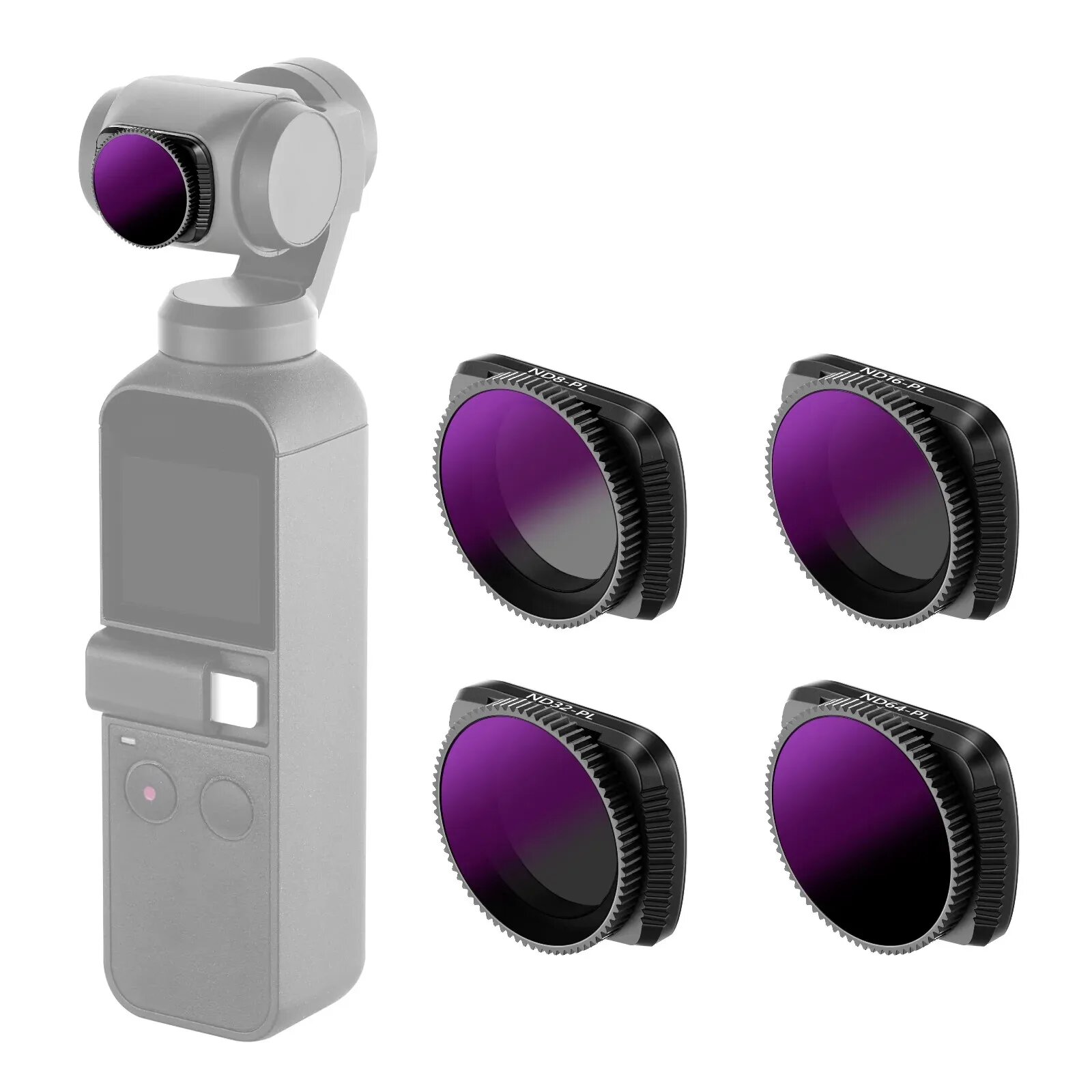 Набор магнитных фильтров NEEWER FL-4NL для DJI Osmo Pocket 1 / Pocket 2