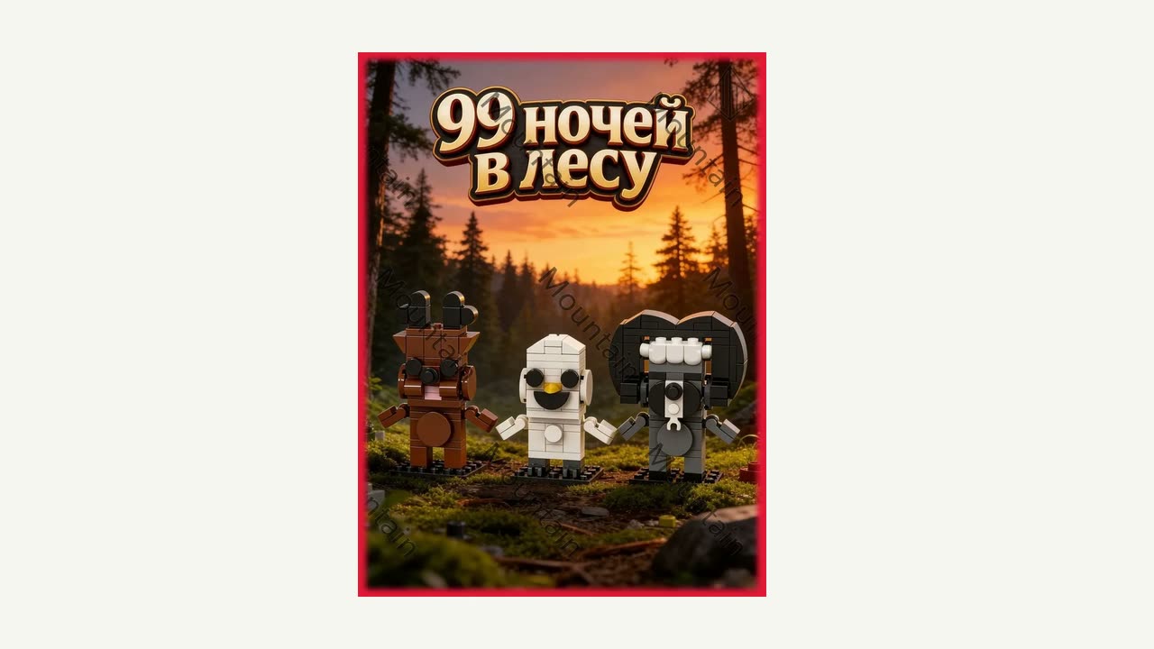 Набор для сборки 99 ночей в лесу. Фигурки персонажей игры из пластика — фото 1