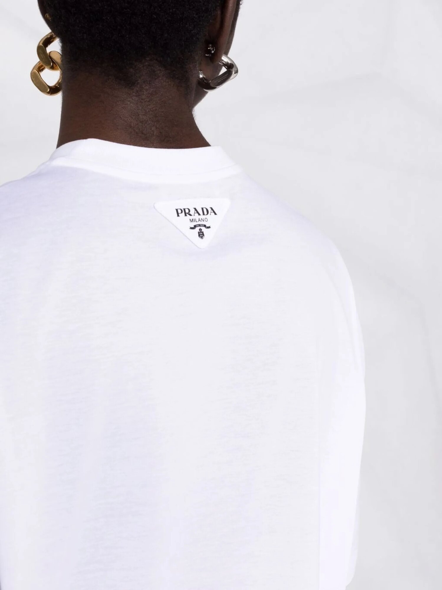 Футболка Prada, размер 38, white — фото 1