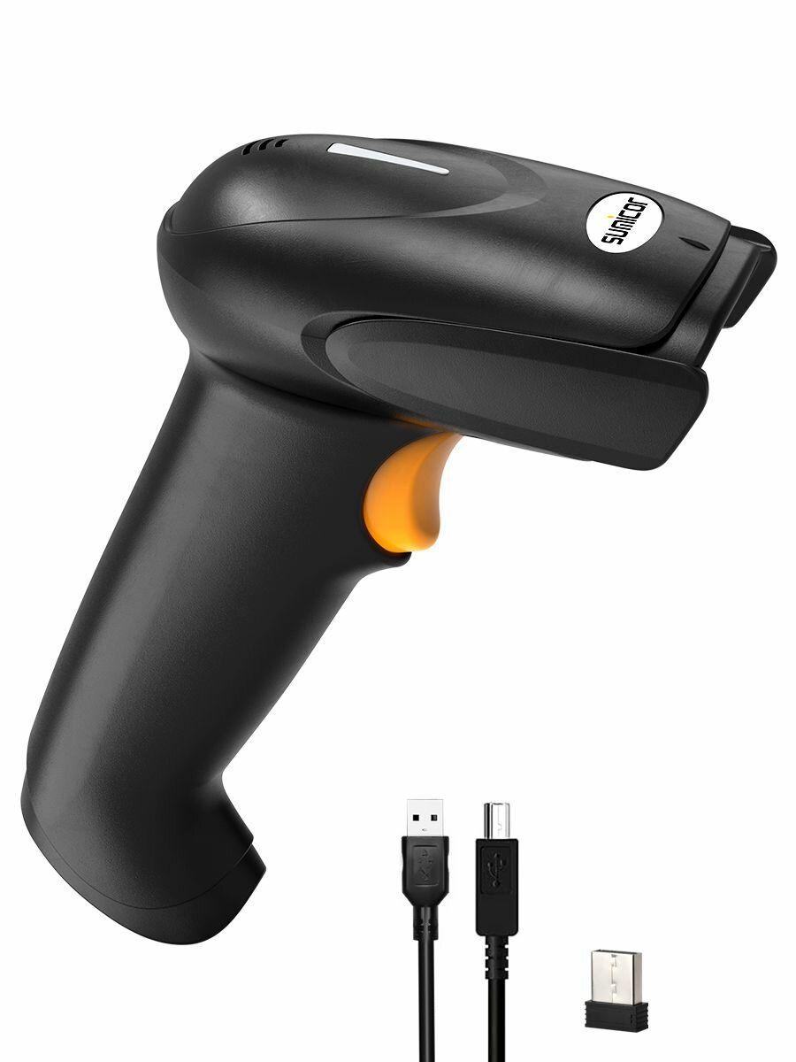 Sumicor беспроводной сканер штрих кодов,1D 2D QR Data Matrix портативный Barcode Scanner for PVZ WB для склада для Wildberries
