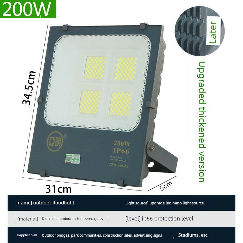 Прожектор Yaming LED, уличный, сверхъяркий, водонепроницаемый, флагманский магазин, для промышленных и горнодобывающих