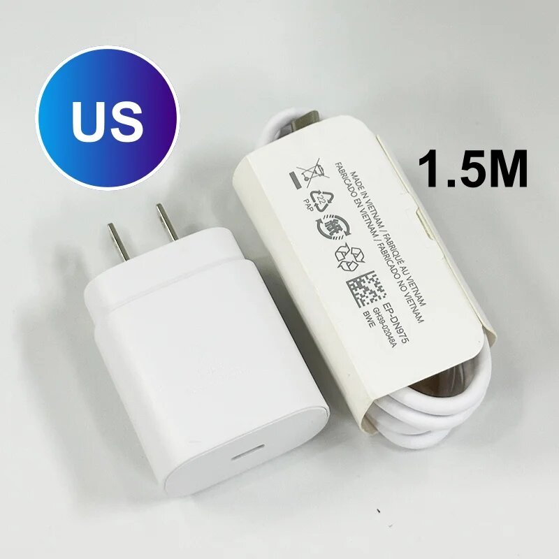 Зарядное Samsung 25W Type-C Белый US 1.5M