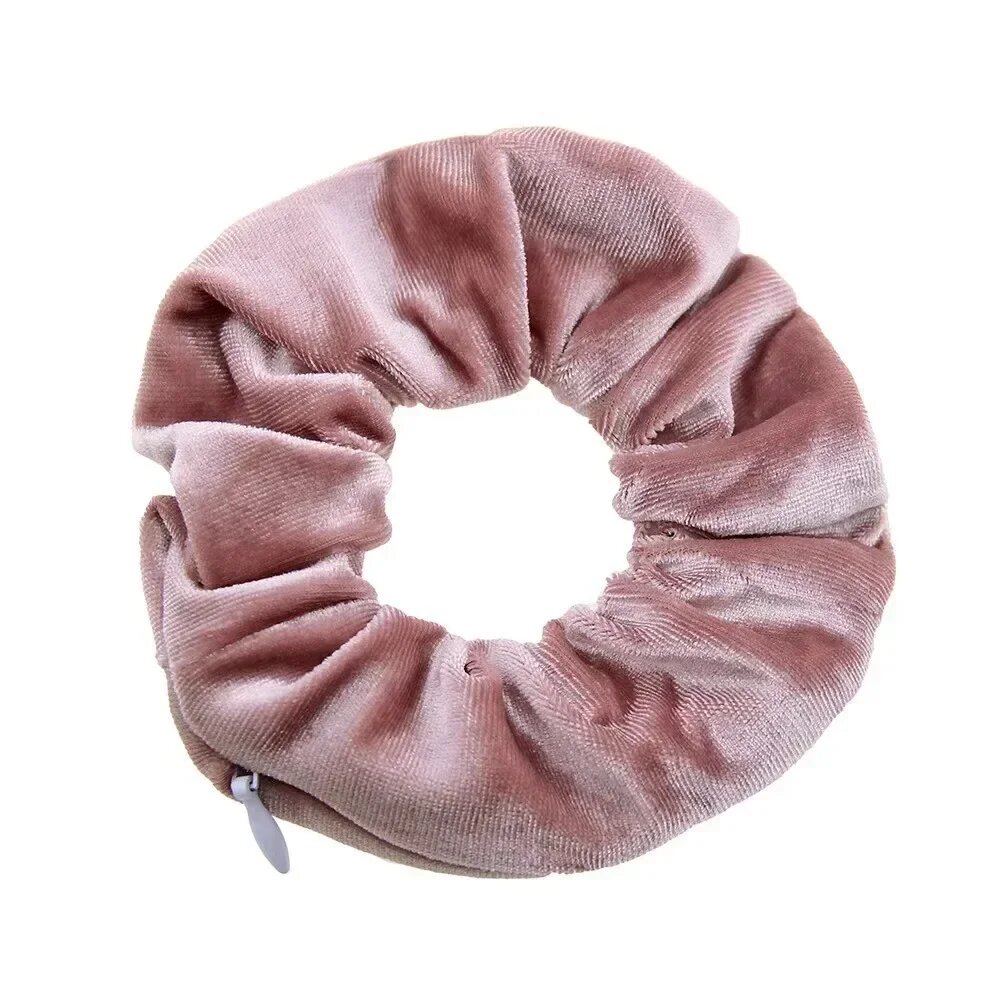 Секретный чехол для резинки для волос Black Polyester Розовый, Pink