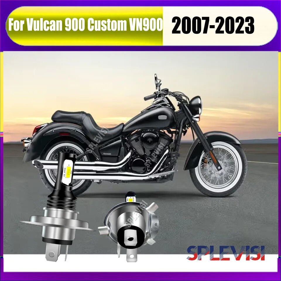 Светодиодная фара HB2 H4 - режим 1: 1, как оригинальная лампочка для Kawasaki Vulcan 900 Custom VN900 2007 2008 2009-2023