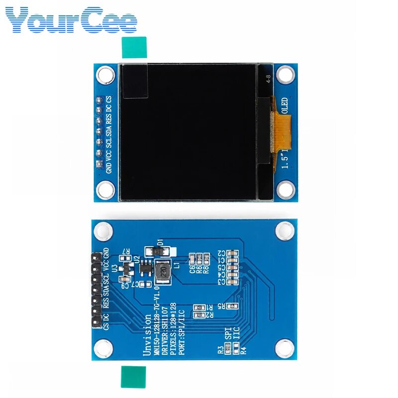 OLED-дисплей 1,5 дюйма Your Cee 128x128 LCD Module 7Pin