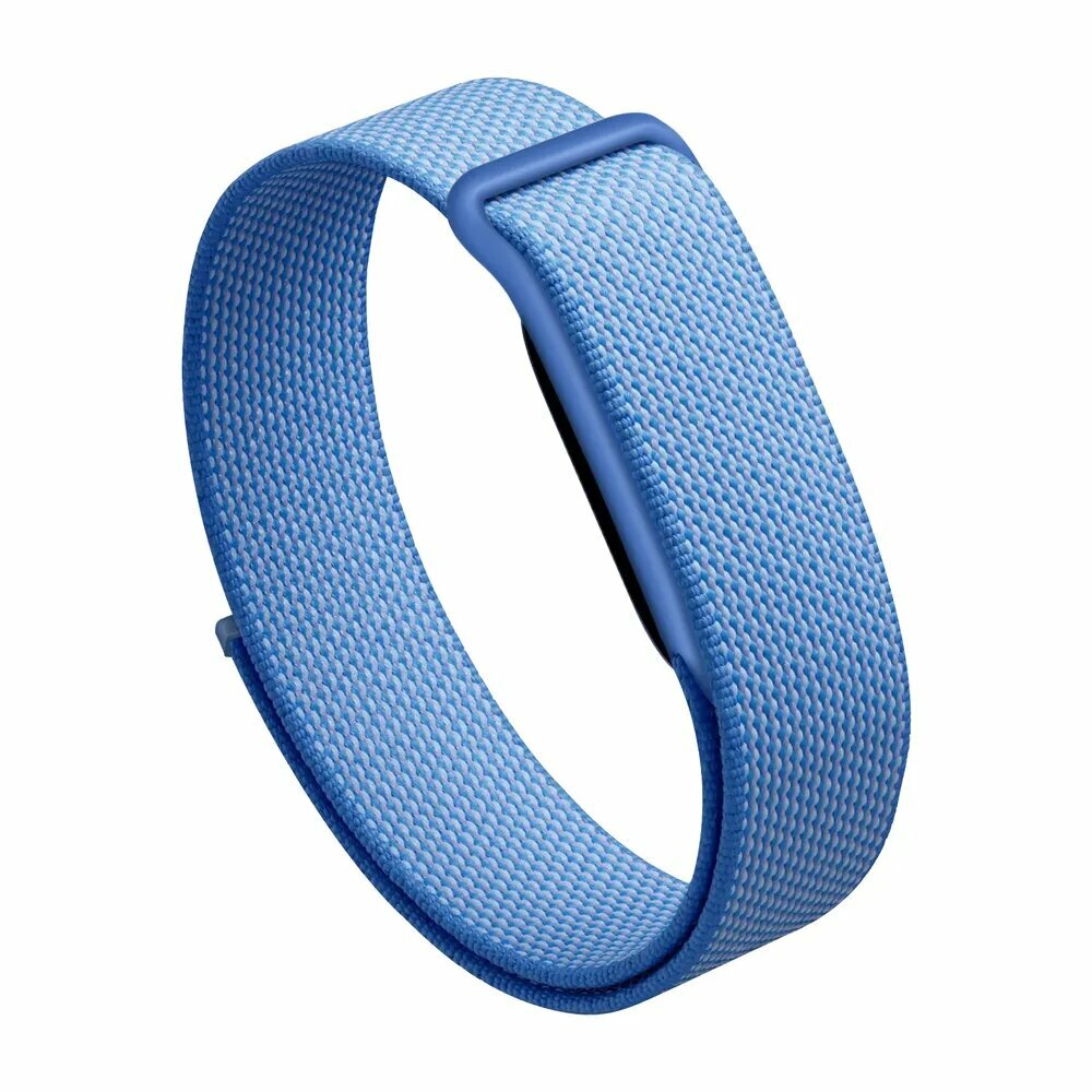 Эластичный ремешок для фитнес трекера Google Fitbit Air LOYO, нейлоновый браслет на липучке, спортивный, голубой