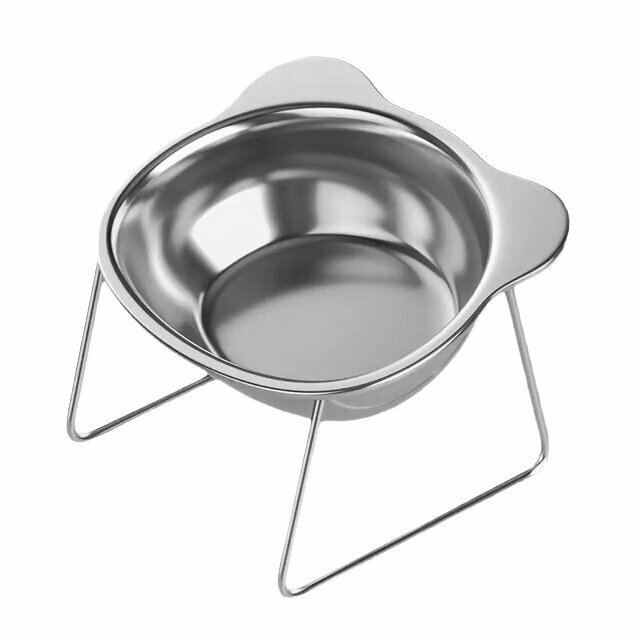 Миски для животных, нержавеющая сталь, с подставкой, для кошек и собак