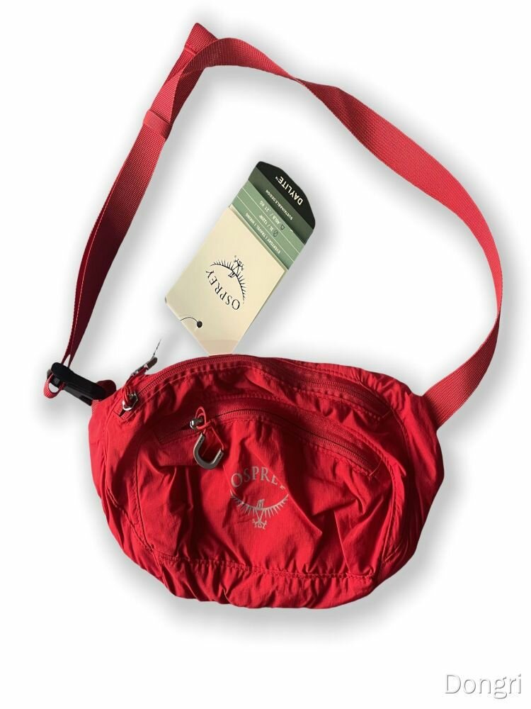 Мешок компрессионный Osprey DAYLITE, красный, 1.98 л, с длинным ремнем для походов и путешествий