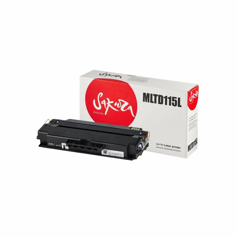 Картридж MLT-D115L для Samsung Xpress M2870fd, M2830dw, SL-M2870fd, SL-M2830dw, M2880fw (старый чип) Sakura