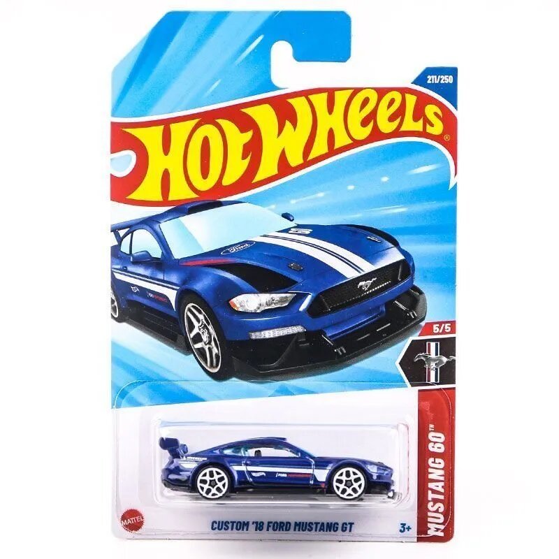 Машинка Mattel 2025 K CASE 1/64 Car CUSTOM 18 FORD MUSTANG GT 2025-211