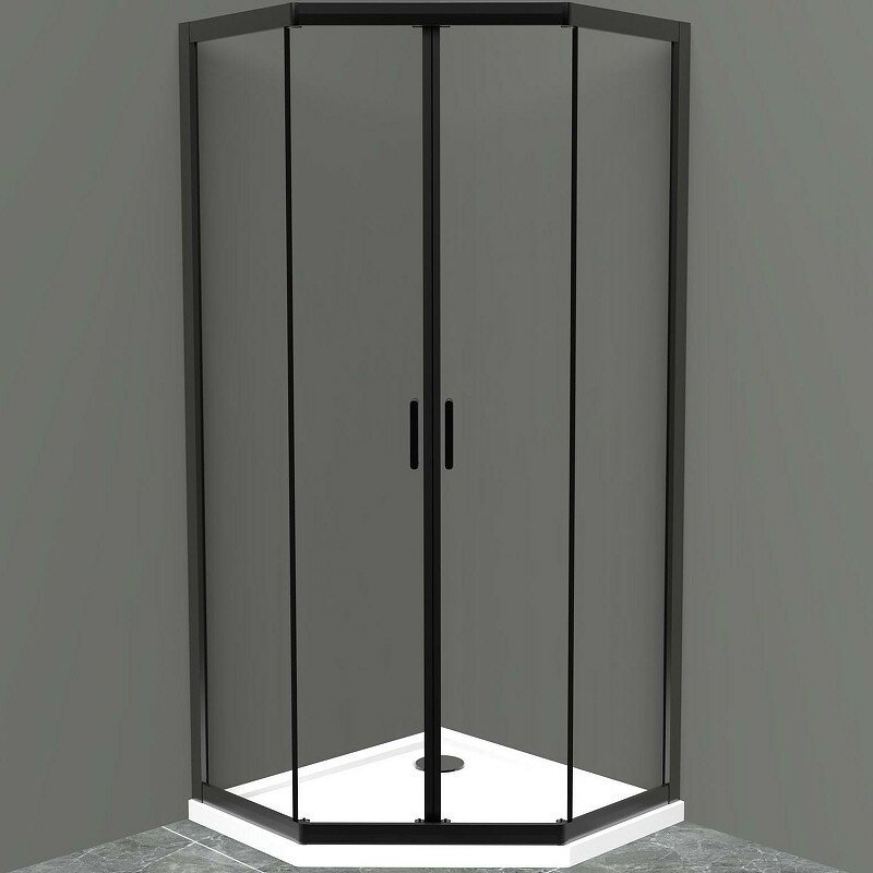 Душевой уголок BelBagno Uno 90х90 UNO-195-P-2-90-C-NERO