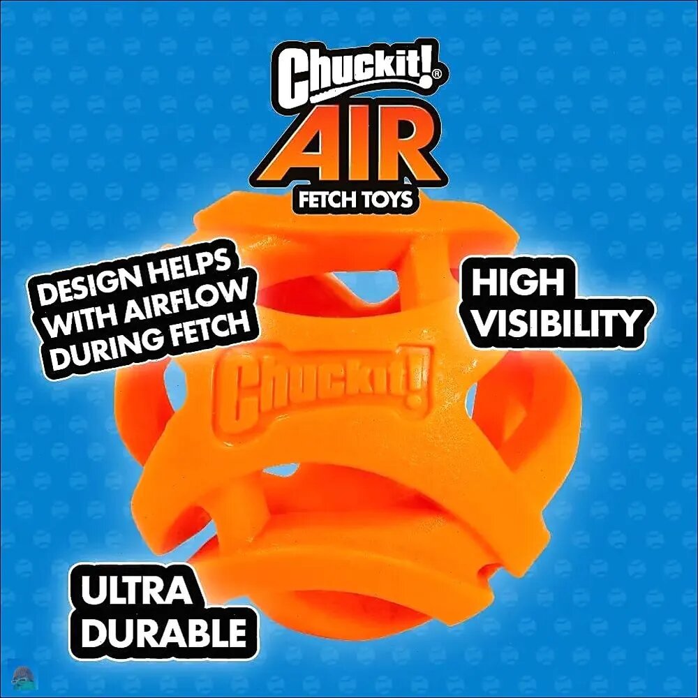 Игрушка для собак мяч ChuckIt! Air Fetch Ball Dog Toy, США, Medium (6.4см) для собак 9-27 кг