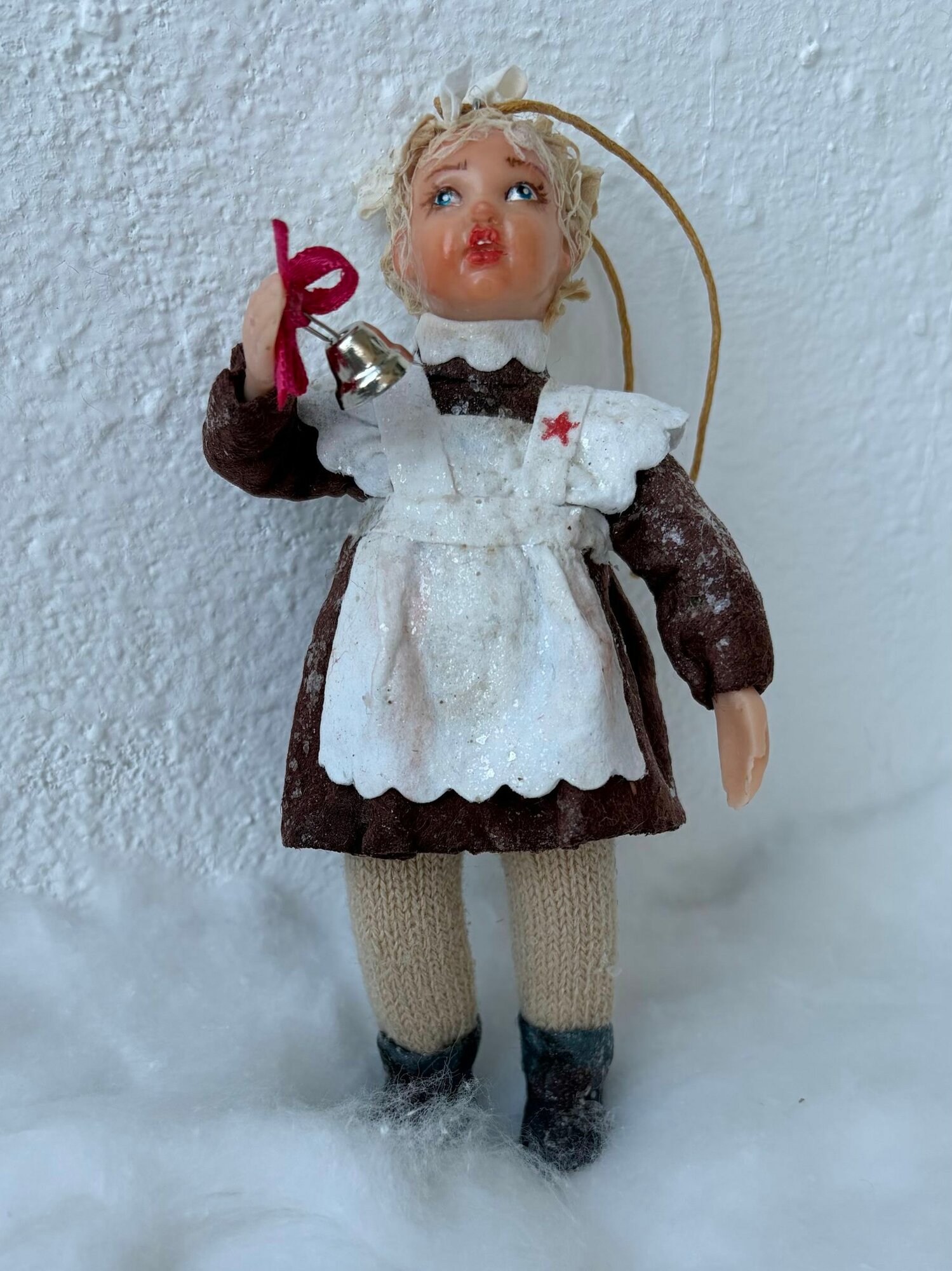 Ватная игрушка новогодняя