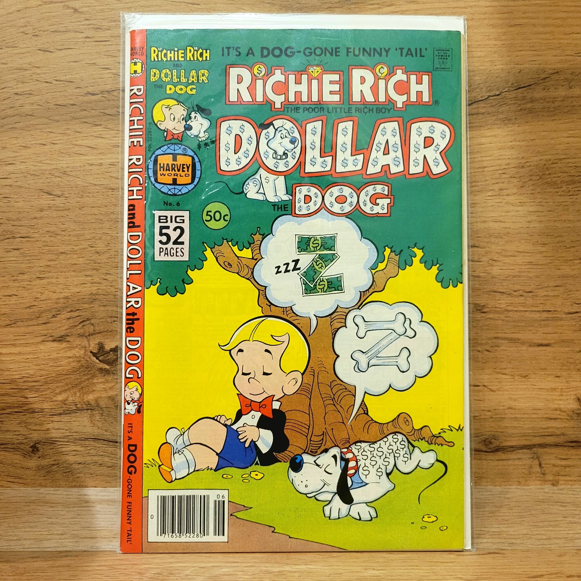 Раритетный Комикс Richie Rich Dollar Dog #6. 1975 Год. Комикс (сингл) на английском языке