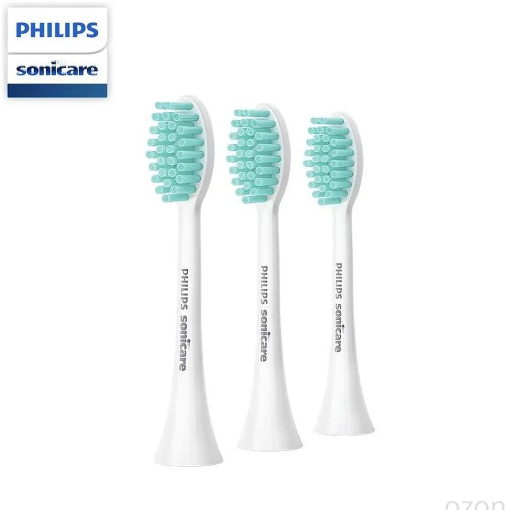 Сменный модуль для электрической зубной щетки Philips Sonicare, с мягкой щетиной, в наборе 3 штуки, качественный.