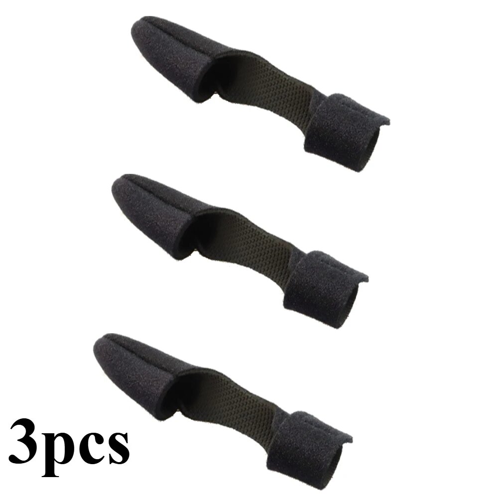 Набор из 3-х защитных чехлов для удилищ из резины Черный, 3pcs Black