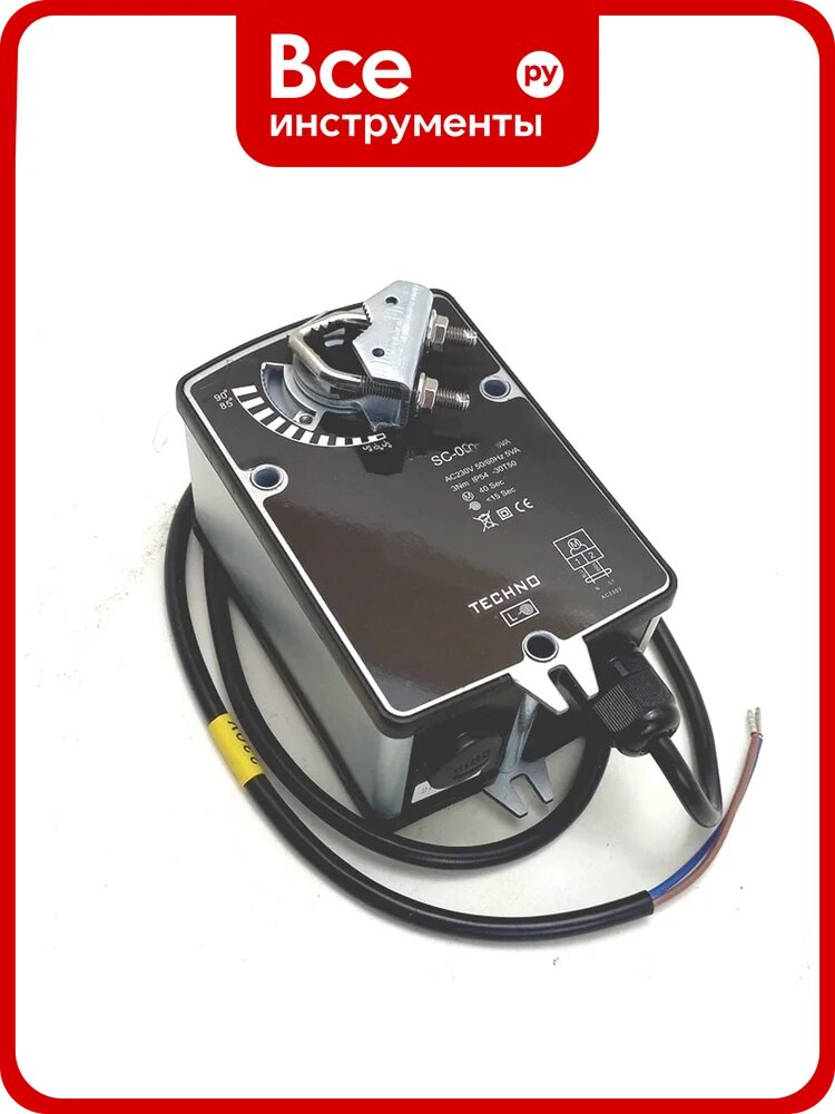 Электропривод воздушной заслонки с пружиной SC-03DN/230V, 3Nm, ON/OFF, 230AC TECHNO 210300
