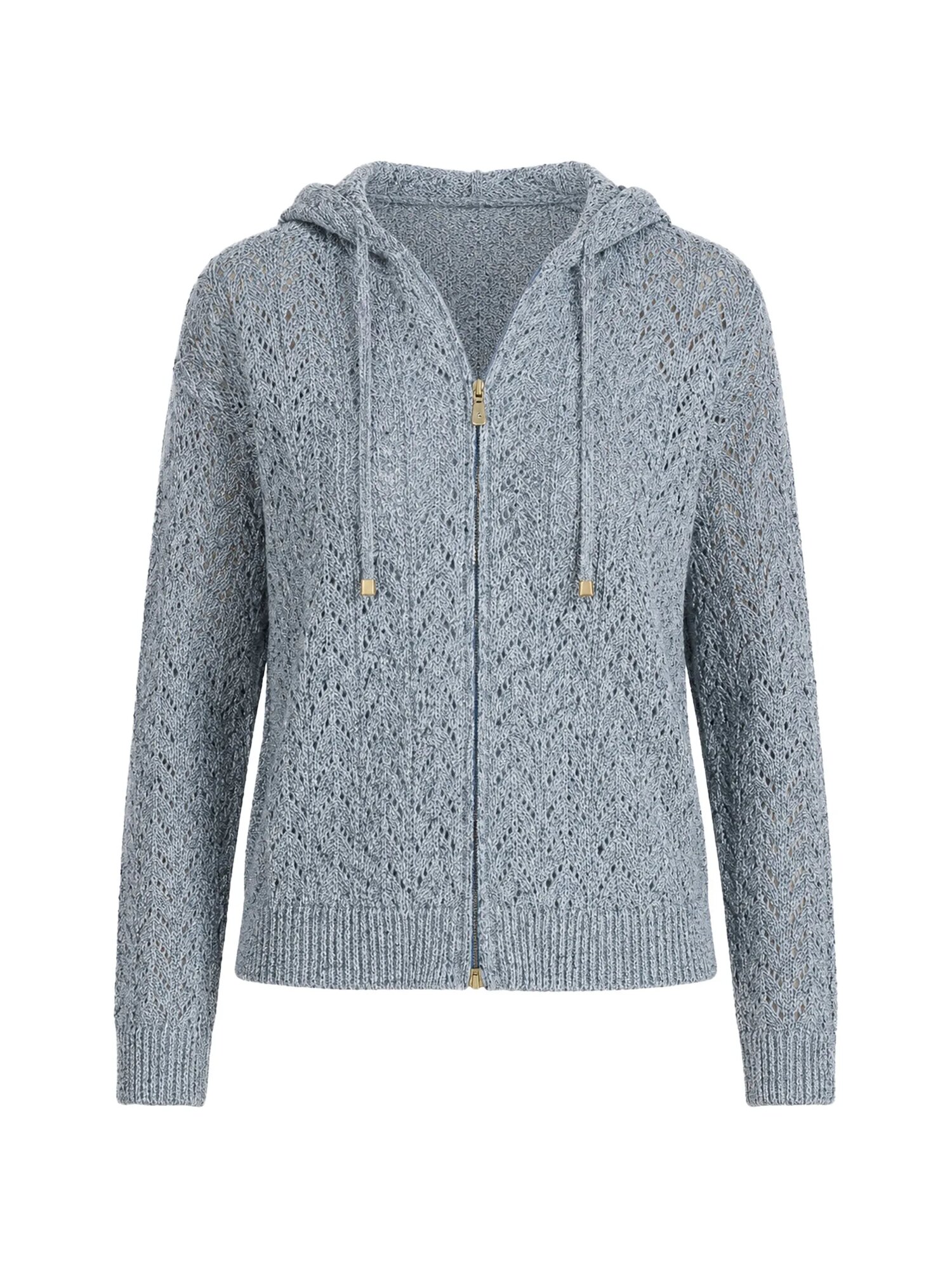 Худи Pointelle-knit zip-up hoodie