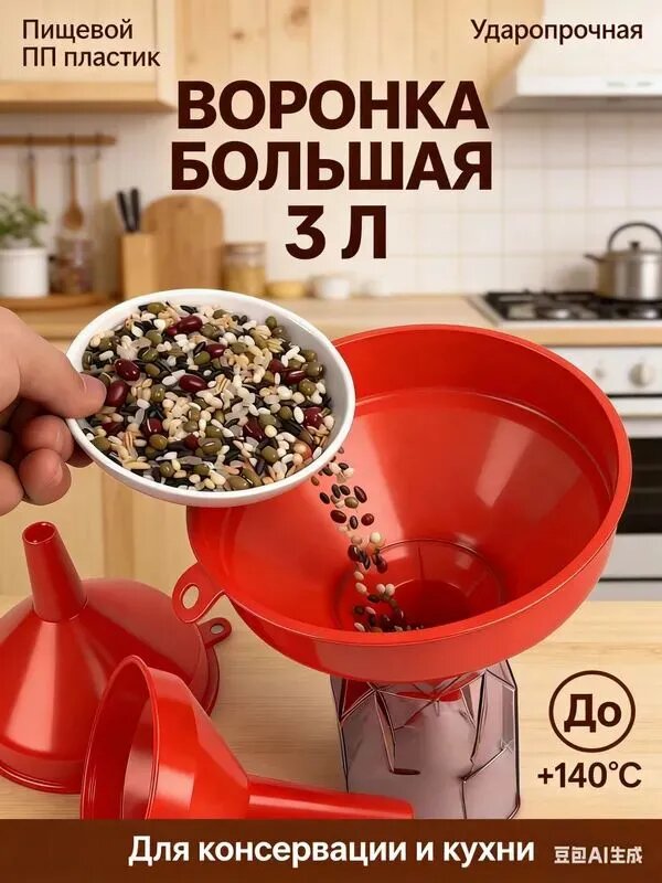Воронка-дозатор для кондитерских изделий, диаметр 26 см, 1 шт