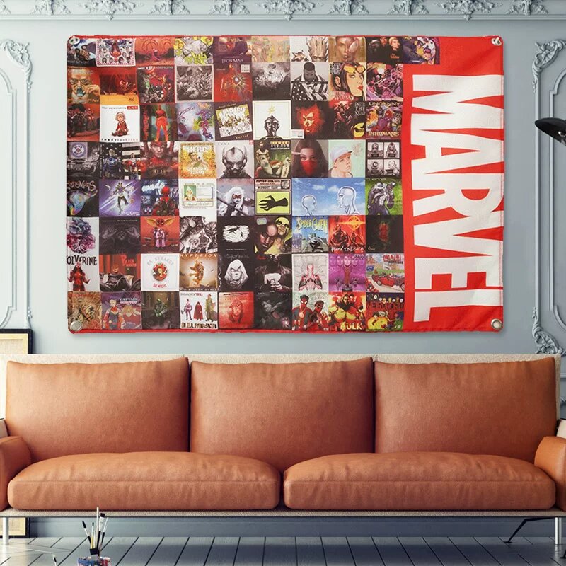 Декор для стены Marvel 10-летия: кинотеатр, бар, гостиная, спальня, студия, общежитие - цвет: светло-голубой