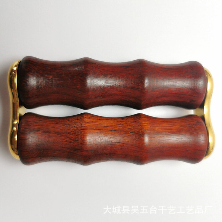 Деревянный массажер-каток из рино-розового дерева, инструмент для расслабления ладоней и пальцев с естественной терапией