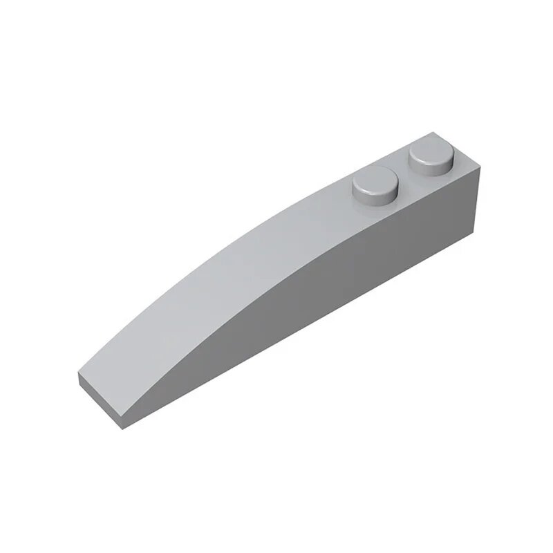 Alibricks изогнутые кирпичи для сборки 50 шт Серый, light gray