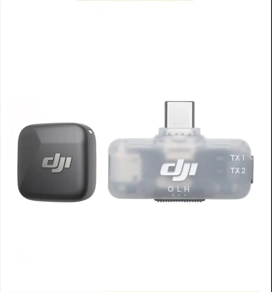 DJI Микрофон универсальный DJI Mic Mini — беспроводной, высококачественный петличный микрофон с шумоподавлением для интервью на открытом воздухе, прямых трансляций и видеоблогов [Android и Apple серии 15/16] Мобильная версия, один на один, черный матовый