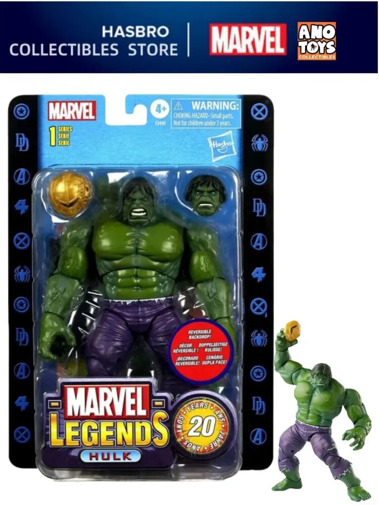 Игрушечные фигурки-украшения . Hasbro Marvel Legends 20th Anniversary Hulk figure