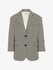 Куртка Simonetta Houndstooth heart-patch jacket, размер 4 года, черный/серый мет...