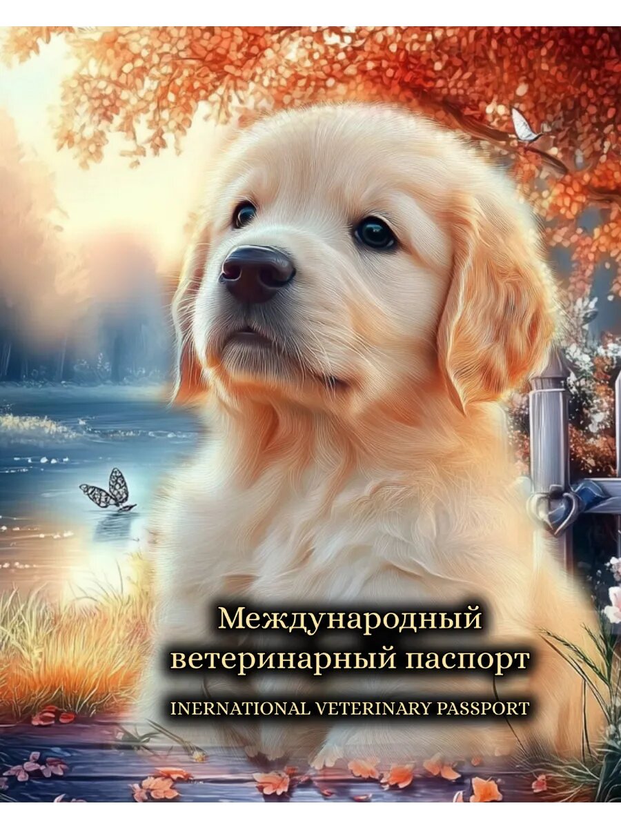 Международный ветеринарный паспорт ветпаспорт золотистый ретривер