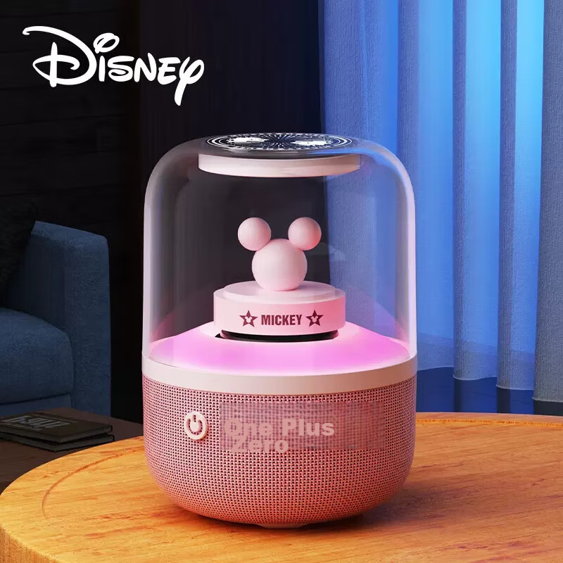 Bluetooth-динамик DISNEY с умным голосовым управлением XiaoDu мини-настольная лампа розового цвета Цвет：XiaoDu