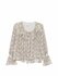 Блуза Raquel Diniz Floral-print ruffled blouse, размер 38, белый