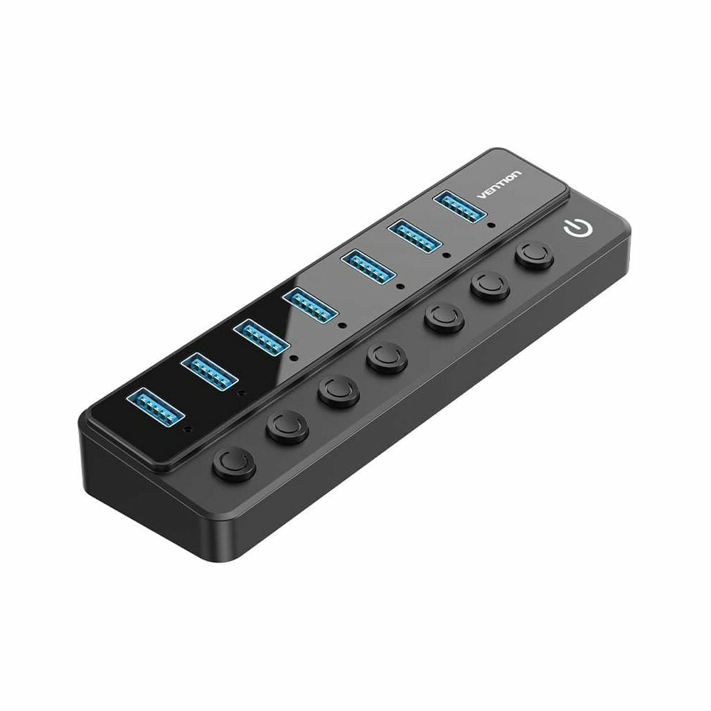 Концентратор VENTION OTG USB 3.0 на 7 портов Черный CHXB0